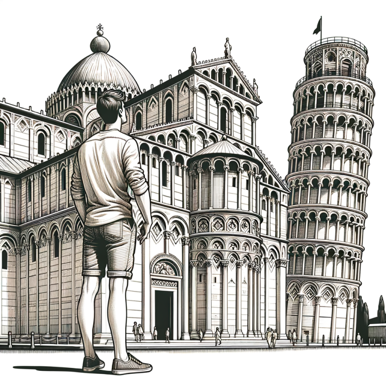 Pisa Cathedral and Leaning Tower: A Human Comparison