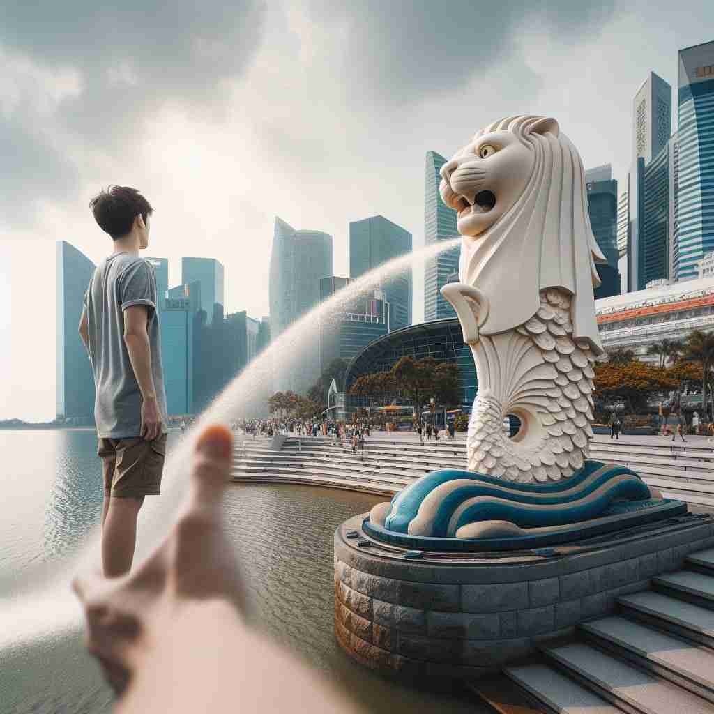 The Singapore Merlion: A Human Comparison