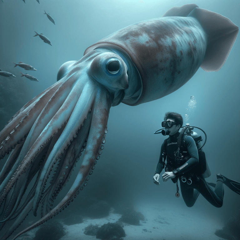 The Fascinating Comparison: Giant Squid vs Human