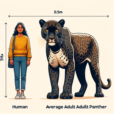 Panther Size Comparison: Human vs. Panther
