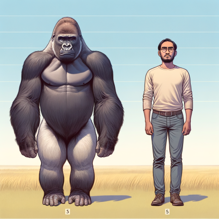 Silverback Gorilla Size vs Human: A Comparison